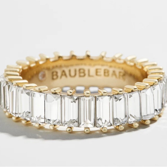 BaubleBar | Jewelry | Womens Baublebar Mini Alidia Ring Clear 9 | Poshmark